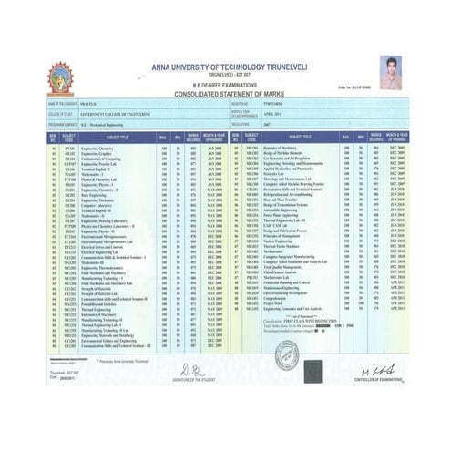 DEGREE CERTIFICATE & MARK STATEMENT | PPT