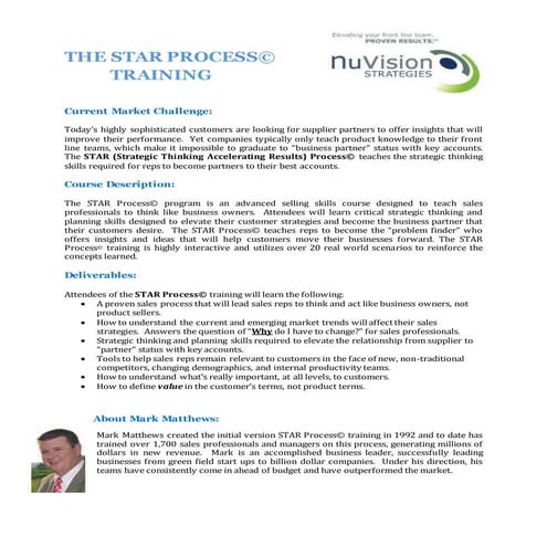 THE STAR PROCESS Handout | PDF