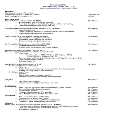DICAS Final Resume | PDF | Nutrition | Healthy Living