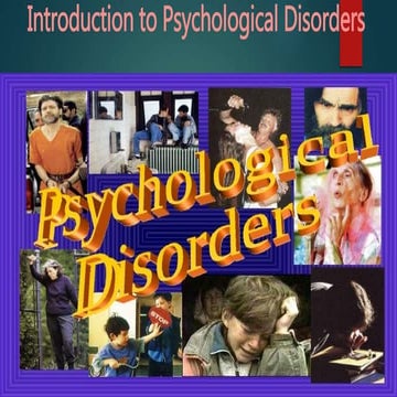 Introduction to Psychological Disorders | PPTX