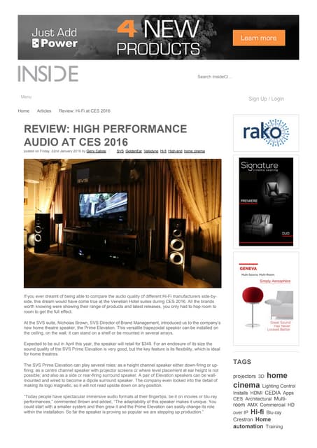 Proel V15A Review by Pro Mobile magazine | PDF