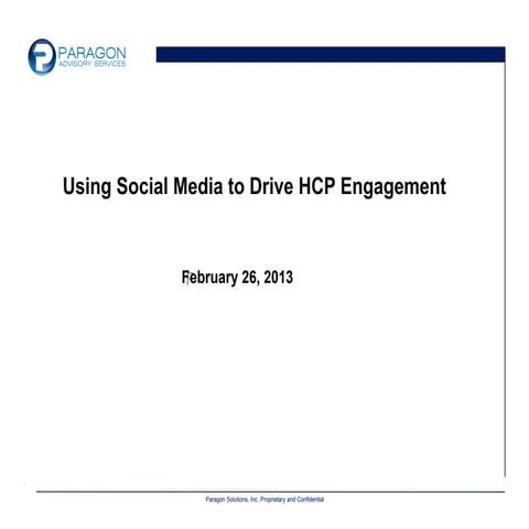 How to Leverage Digital Channels to Drive HCP Engagement | PDF
