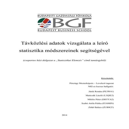 Statisztika_házi_dolgozat | PDF