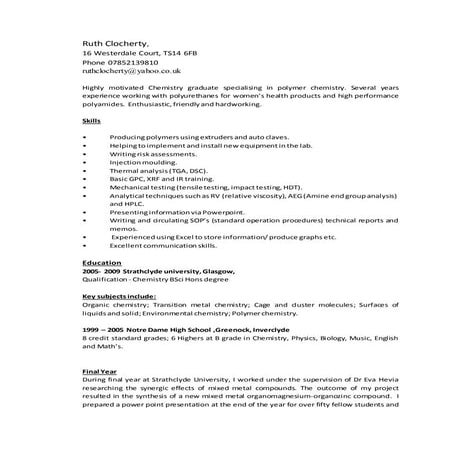 Ruth cv 2015 revised | PDF