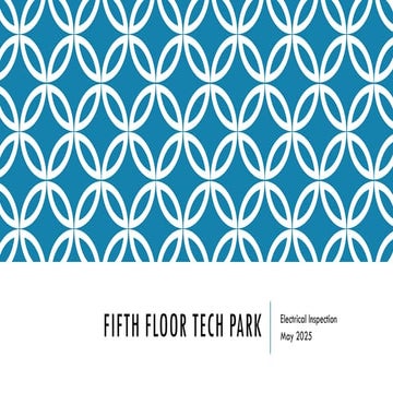 5 Fifth Floor Tech Park Electrical Distribution.pptx