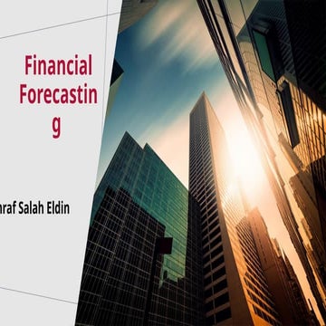 5 Financial Forecasting presentation Dr. Ashraf | PPTX