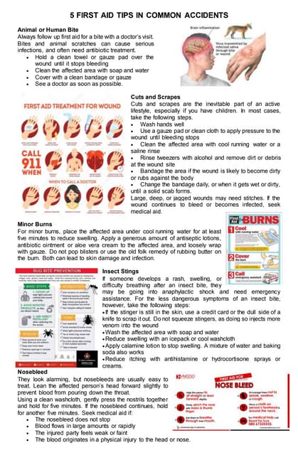 Blister first aid | PPTX