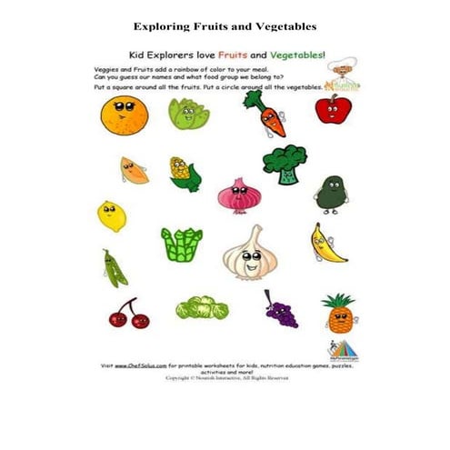Free Printable 5 Food Groups Word Search