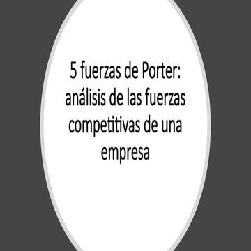 5 fuerzas de Porter, teoria y ejemplos practicos | PPTX