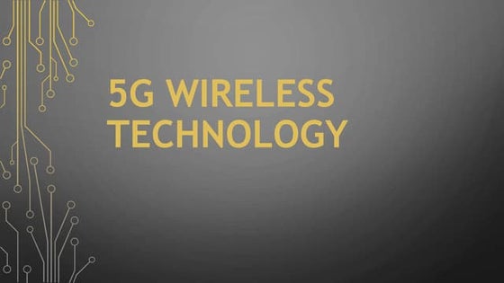 Introduction to 5g technology | PPT