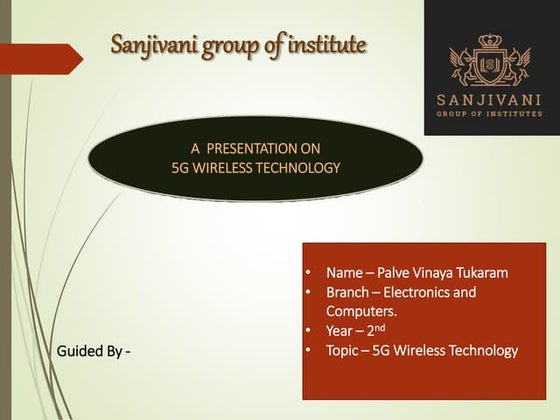 Powerpoint presentation on 5G wireless technology | PPT