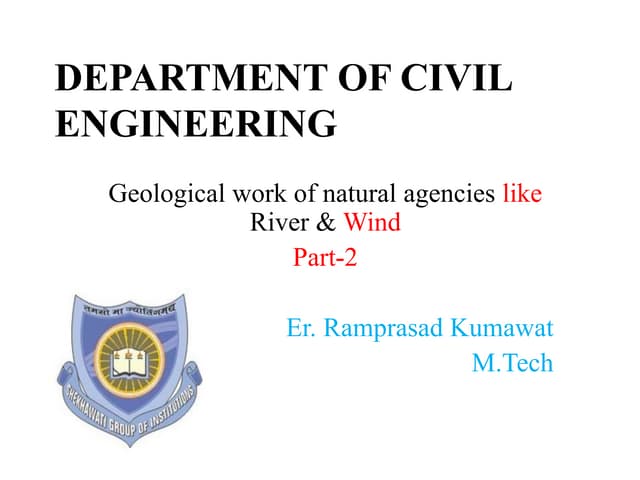 Geological action of wind | PPT
