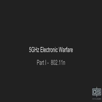 5 ghz electronic warfare part i | PPT