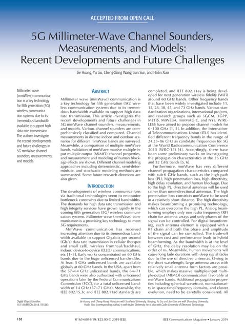 An Experimental mmWave Channel Model for UAV to UAV Communication.pdf