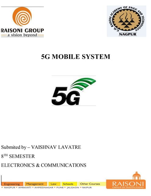 Generations of network 1 g, 2g, 3g, 4g, 5g | DOCX