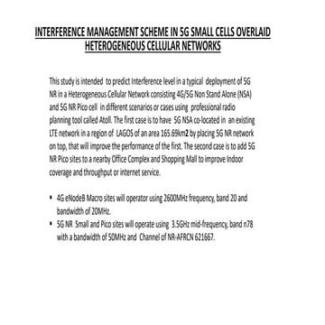 5G NR HetNet Interference Prediction using Atoll and Fuzzy Logic.pptx