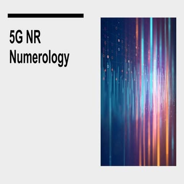 5 g nr numerology | PPTX | Technology & Computing