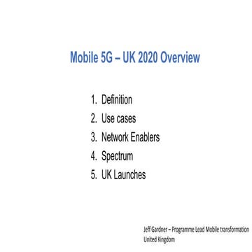 5G Network Overview | PPTX