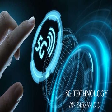 5G Technology | PPTX | Computer Networking | Computing