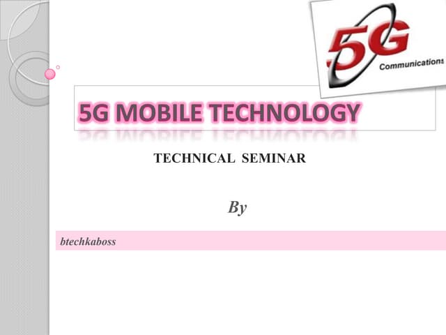5G technology | PPTX