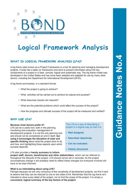 Lfa Logical Framework Analysis | PPT