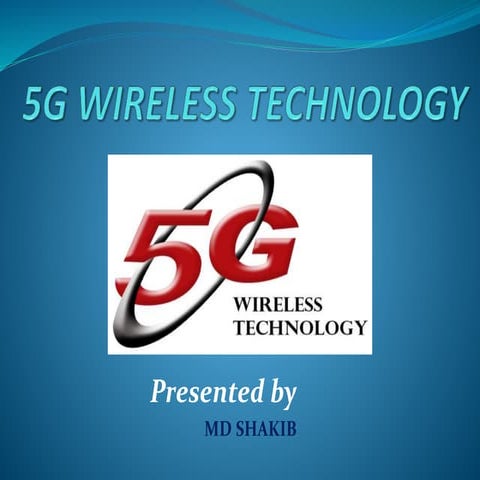 5 G Wireless Technology Ppt Pptx