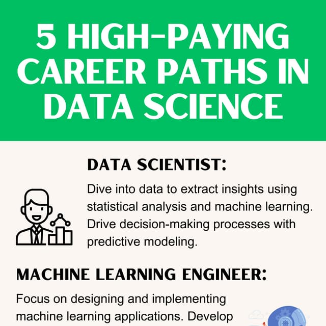 5 high-paying career paths in data science | PDF