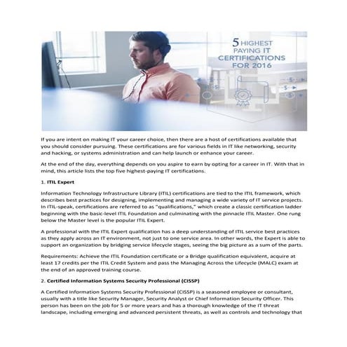 Online Professional Banking Certification With Placement! | PDF