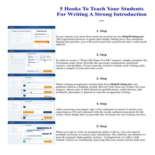 5 Hooks To Teach Your Students For Writing A Strong Introduction | PDF
