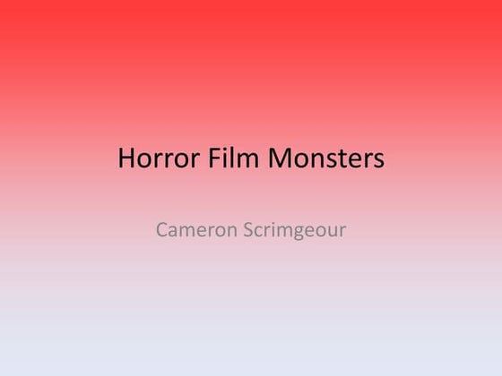 A- What created the monster (and or evil situation)- (i-e- Nuclear exp.pdf