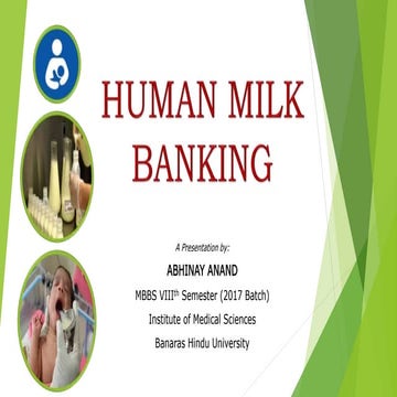 Human Milk Banking | PPTX