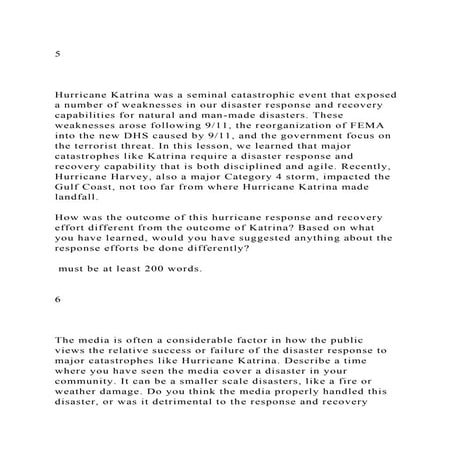 Hurricane Katrina Essay | PDF