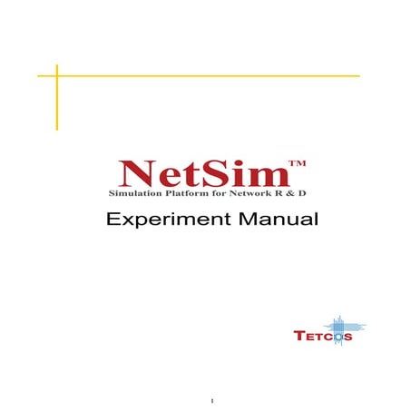 NetSim Experiment Manual v11 Latest Release | PDF