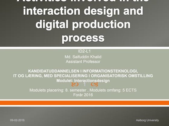 Session 1 Lecture 2 PACT A Framework for Designing Interactive Systems | PPTX | Technology ...