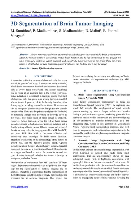 Brain Tumor Segmentation In Mri Images Pdf