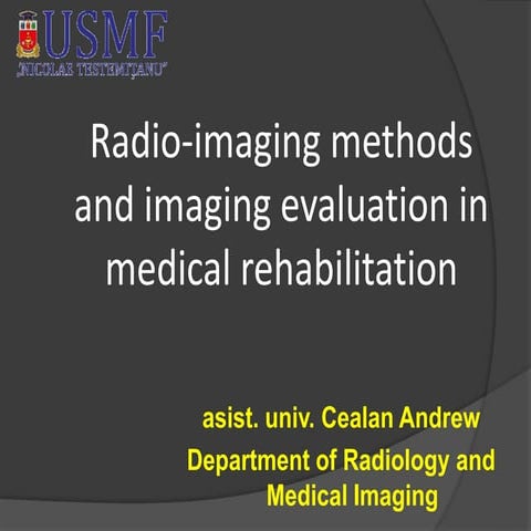 Radiology& Imaging in rehabilitation.pdf | Physical Therapy | Wellness