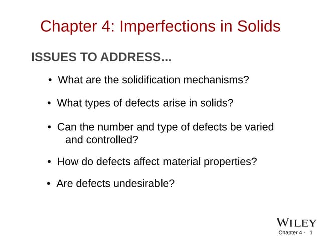 Mme 323 materials science week 4 - structure of crystalline solids | PPTX