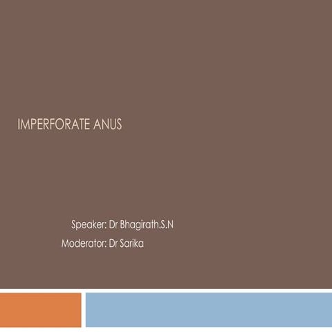 Imperforate Anus | PPTX