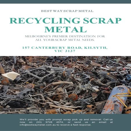 5 Important Benefits Of Recycling Scrap Metal | PDF