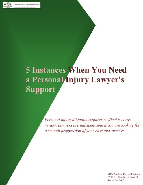 Personal injury cases – timeline and a helpful checklist | PDF ...