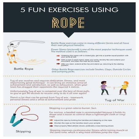 5 Fun Exercises Using Rope | PDF