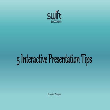 5 interactive presentation tips | PPTX