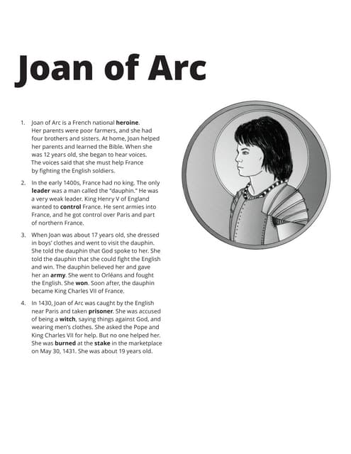 Joan Of Arc Presentation | PPT | Christianity | Religion & Spirituality