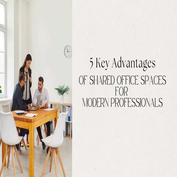 5 Key Advantages of Shared Office Spaces for Modern Professionals | PDF