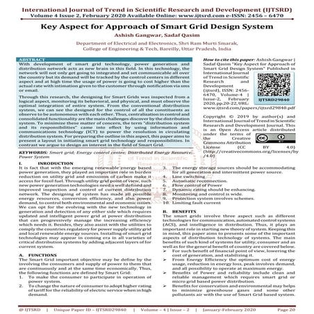 Key Aspect For Approach Of Smart Grid Design System Pdf 