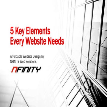 5 key elements every website needs | PPT