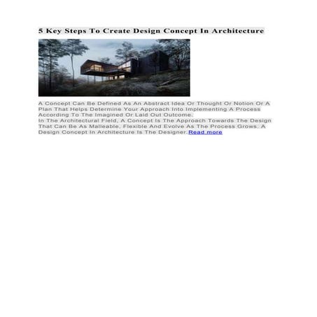 5 Key Steps To Create Design Concept In Architecture.docx
