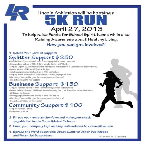 5 k run sponsorship | PDF