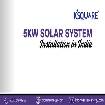 5kW Solar System in India – Cost, Benefits & Subsidy 2025 | PDF