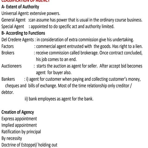 law of agency | PPT